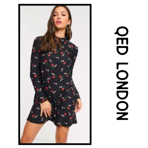 QED London | Dresses | Nwt Long Sleeved Soft Floral Dress | Poshmark